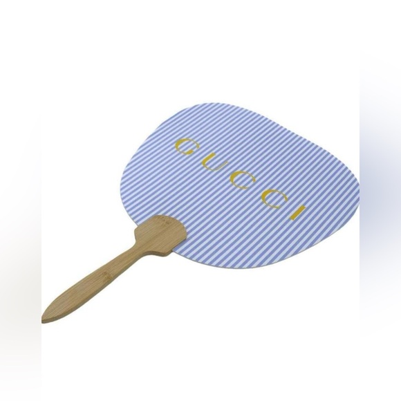 Gucci | Accessories | Gucci Logo Bamboo Handle Fan | Poshmark
